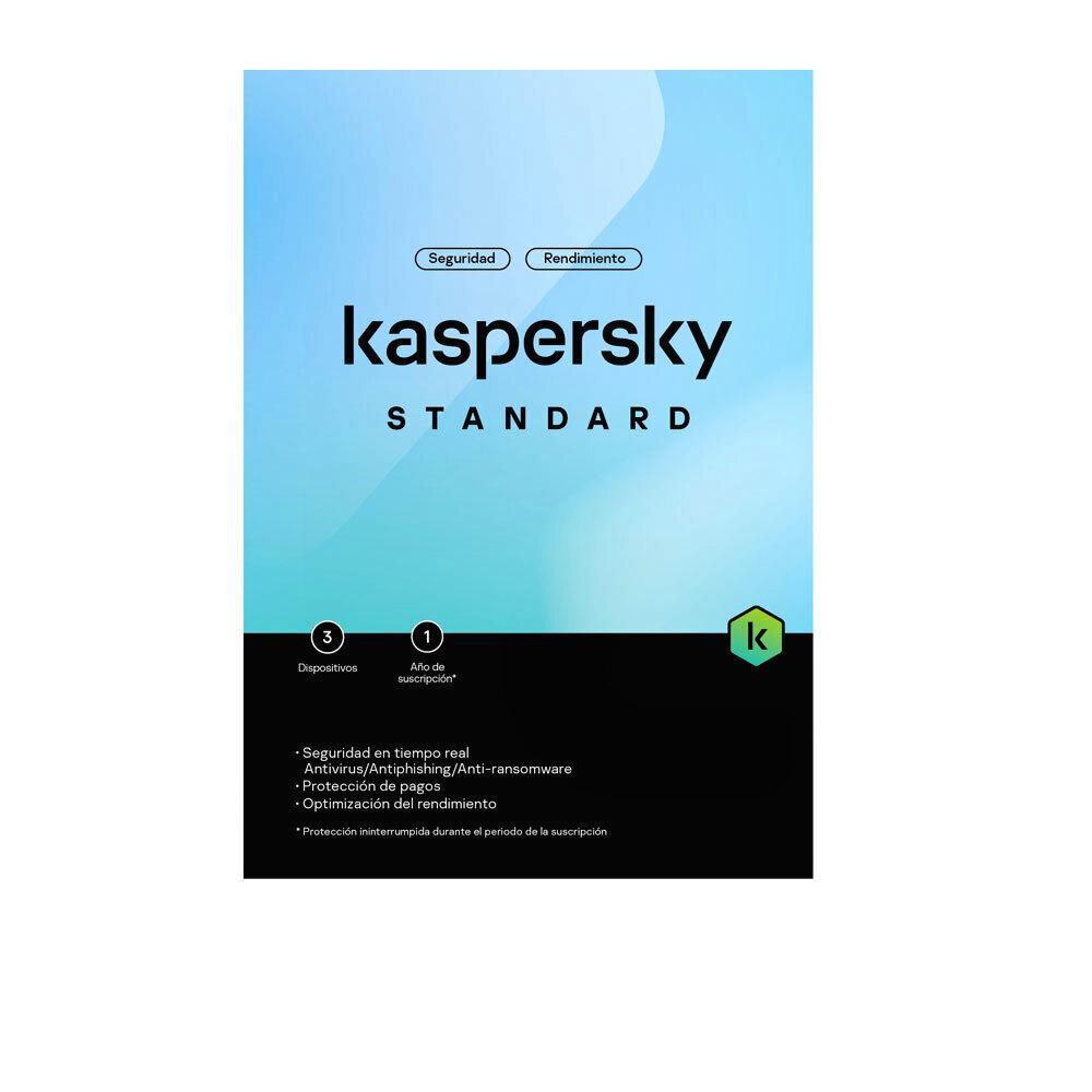 Kaspersky Antivirus Standard 3 Dispositivos 1 Año | PC Factory